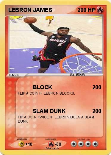 Pokémon LEBRON JAMES 275 275 - BLOCK - My Pokemon Card