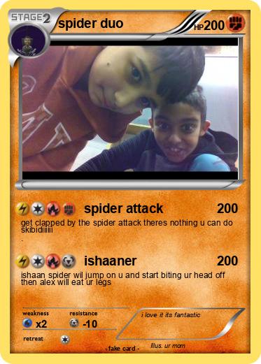 Pokémon spider duo - spider attack - My Pokemon Card