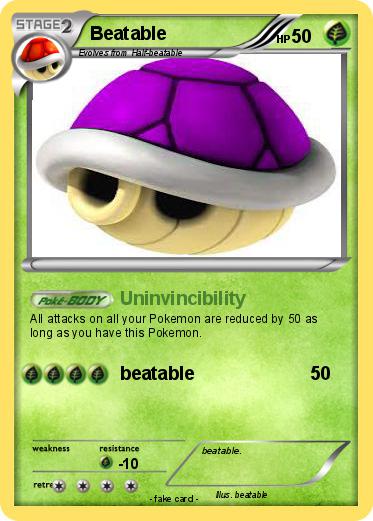 Pokémon Beatable - Uninvincibility - My Pokemon Card