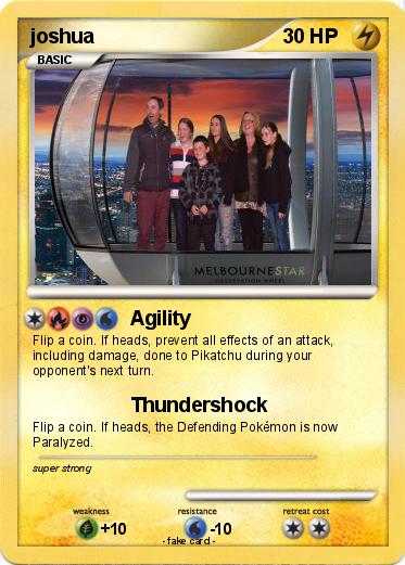 Pokémon joshua 441 441 - Agility - My Pokemon Card