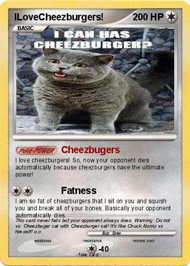 Pokémon ILoveCheezburgers - Cheezbugers - My Pokemon Card