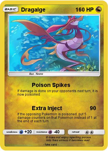 Pokémon Dragalge 16 16 - Poison Spikes - My Pokemon Card