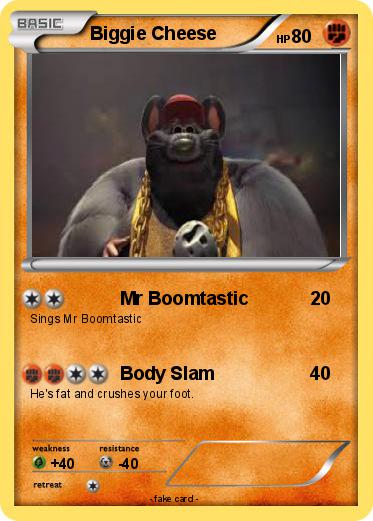 Pokémon Biggie Cheese - Mr Boomtastic - My Pokemon Card
