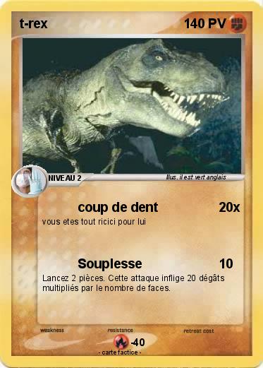 Pokémon t rex 740 740 - coup de dent - Ma carte Pokémon