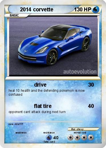 Pokémon 2014 corvette - drive - My Pokemon Card