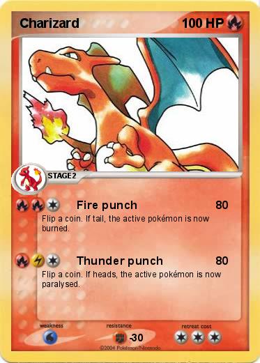 Pokémon Charizard 523 523 - Fire punch - My Pokemon Card