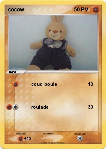 Pokémon cocow - coud boule - Ma carte Pokémon