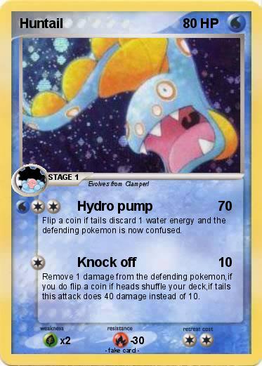 Pokémon Huntail 29 29 - Hydro pump - My Pokemon Card