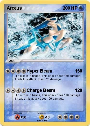 Pokémon Arceus 7668 7668 - Hyper Beam - My Pokemon Card