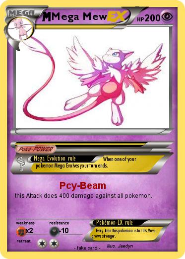 Pokémon Mega Mew 222 222 - Pcy-Beam - My Pokemon Card