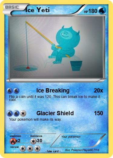 Pokémon Ice Yeti - Ice Breaking - My Pokemon Card
