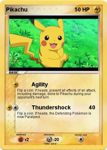 Pokémon Pikachu 18945 18945 - Agility - My Pokemon Card