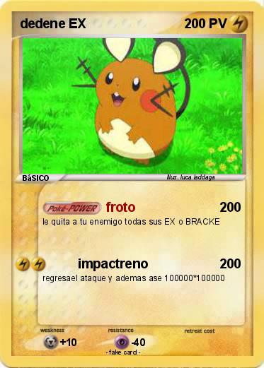 Pokémon dedene EX 1 1 - froto - Mi carta pokémon