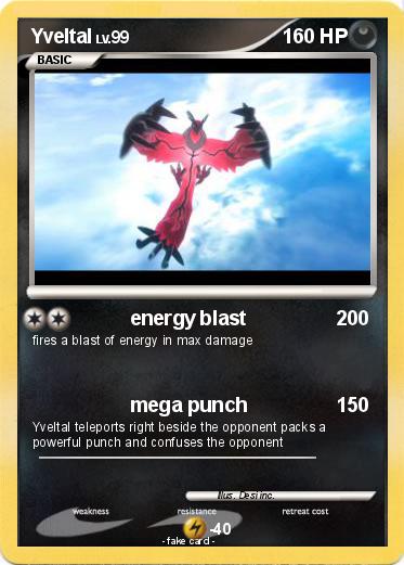 Pokémon Yveltal 685 685 - energy blast - My Pokemon Card
