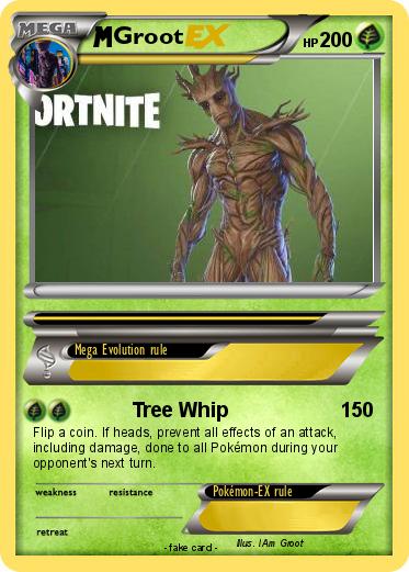 Pokémon Groot 190 190 - Tree Whip - My Pokemon Card
