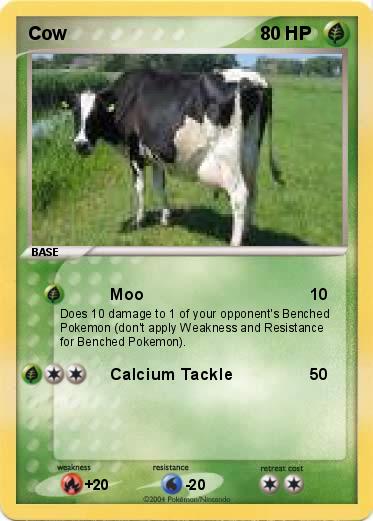 Pokémon Cow 8 8 - Moo - My Pokemon Card