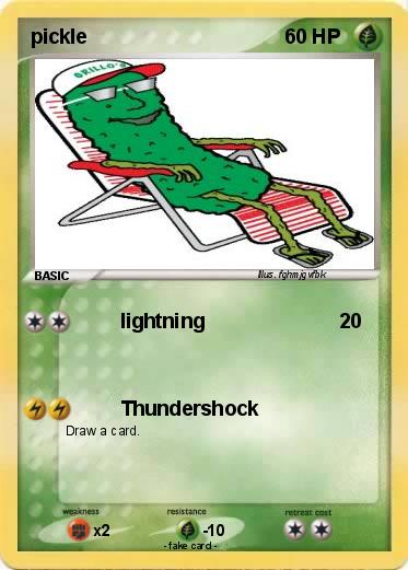 Pokémon pickle 99 99 - lightning - My Pokemon Card
