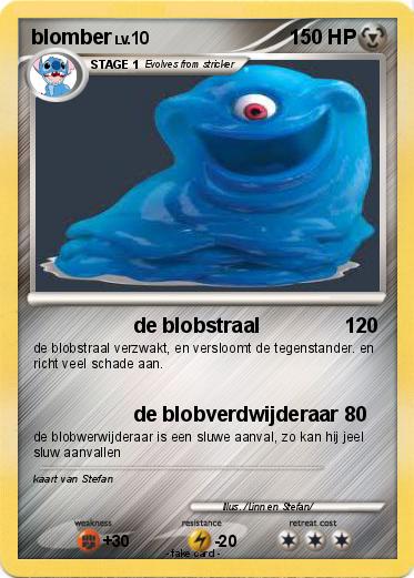 Pokémon blomber 1 1 - de blobstraal - My Pokemon Card