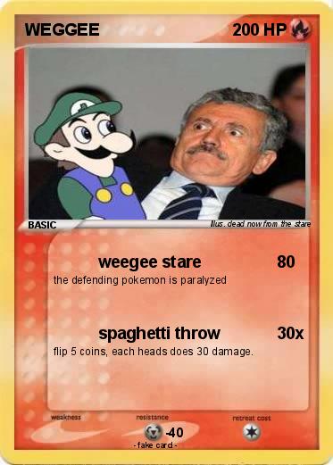 Pokémon WEGGEE - weegee stare - My Pokemon Card