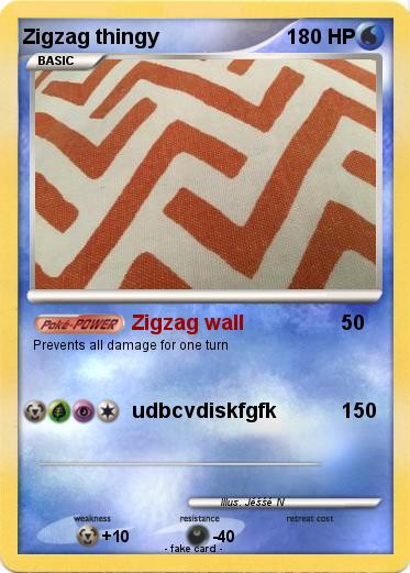 Pokémon Zigzag thingy - Zigzag wall - My Pokemon Card