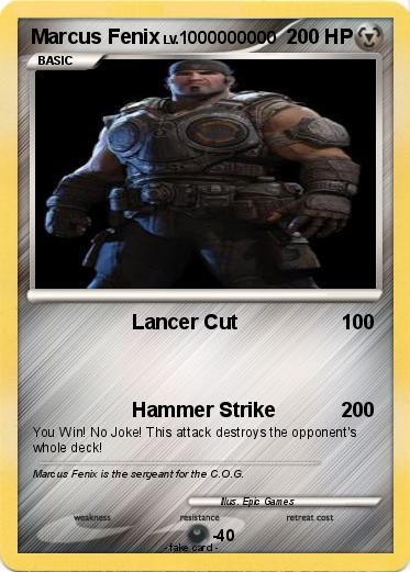Pokémon Marcus Fenix 44 44 - Lancer Cut - My Pokemon Card