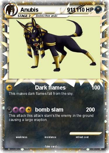 Pokémon Anubis 911 911 - Dark flames 100 - My Pokemon Card