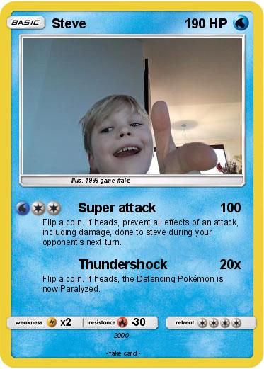 Pokémon Steve 5221 5221 - Super attack - My Pokemon Card