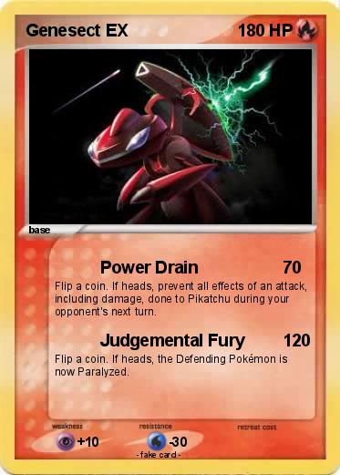 Pokémon Genesect EX 96 96 - Power Drain - My Pokemon Card