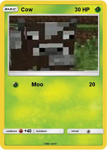 Pokémon Cow 629 629 - Moo - My Pokemon Card