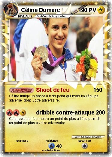 Pokémon Celine Dumerc - Shoot de feu - Ma carte Pokémon