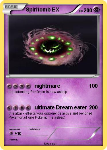 Pokémon Spiritomb EX 2 2 - nightmare - My Pokemon Card