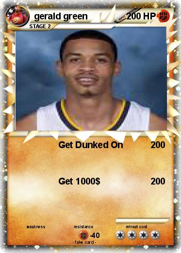 Pokémon gerald green - Get Dunked On - My Pokemon Card