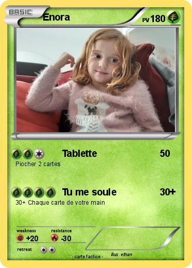 Pokémon Enora 19 19 - Tablette - Ma carte Pokémon