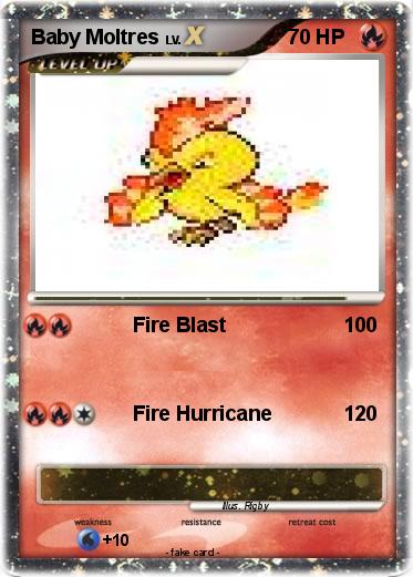Pokémon Baby Moltres 2 2 - Fire Blast - My Pokemon Card
