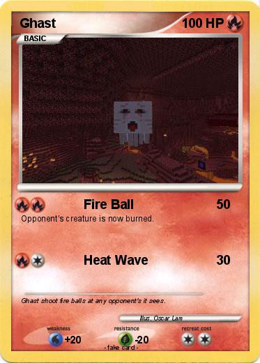 Pokémon Ghast 384 384 - Fire Ball - My Pokemon Card