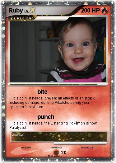 Pokémon Ruby 326 326 - bite - My Pokemon Card