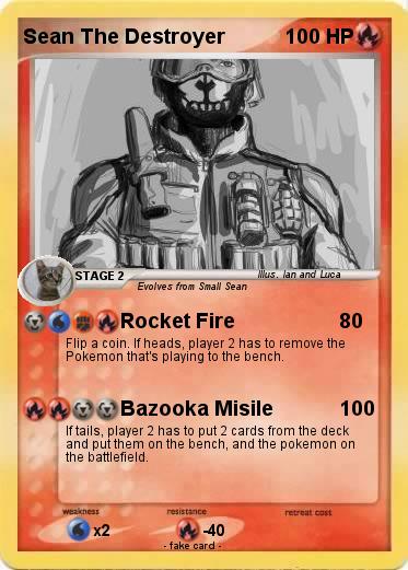 Pokémon Sean The Destroyer - Rocket Fire - My Pokemon Card