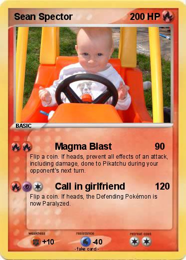 Pokémon Sean Spector - Magma Blast - My Pokemon Card