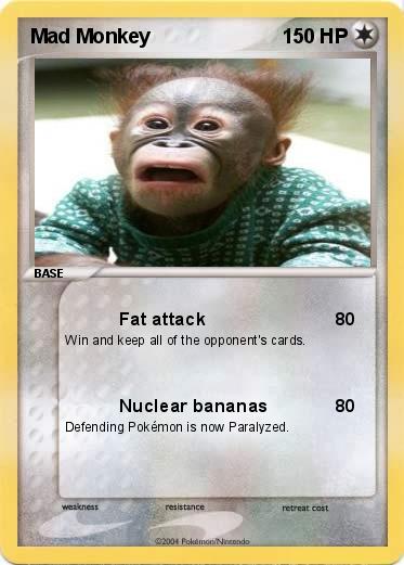 Pokémon Mad Monkey 1 1 - Fat attack - My Pokemon Card