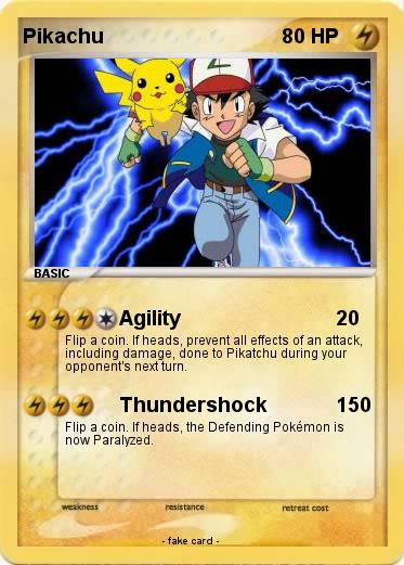 Pokémon Pikachu 20500 20500 - Agility - My Pokemon Card