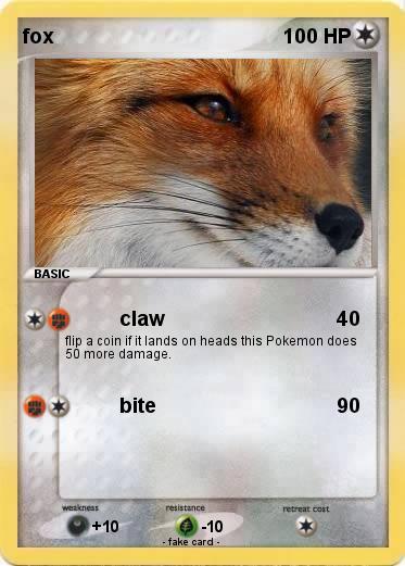 Pokémon fox 951 951 - claw - My Pokemon Card