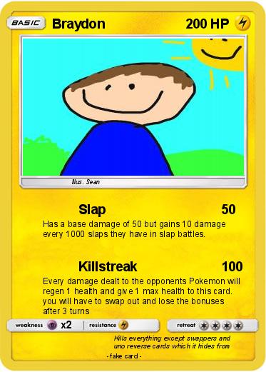 Pokémon Braydon 18 18 - Slap - My Pokemon Card