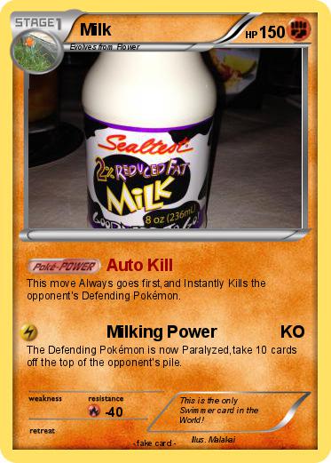 Pokémon Milk 77 77 - Auto Kill - My Pokemon Card