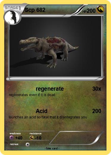 Pokémon Scp 682 106 106 - regenerate - My Pokemon Card