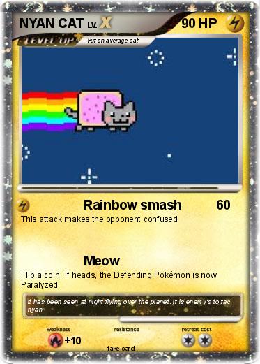 Pokémon NYAN CAT 2026 2026 - Rainbow smash - My Pokemon Card