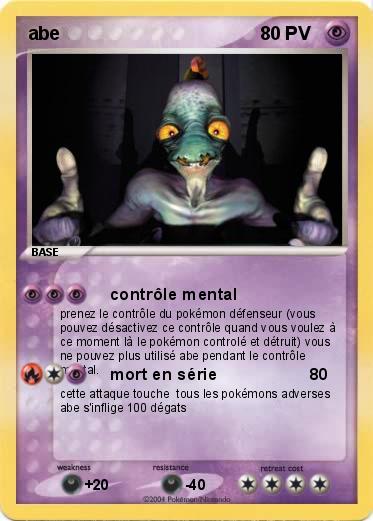 Pokémon abe 10 10 - contrôle mental - Ma carte Pokémon