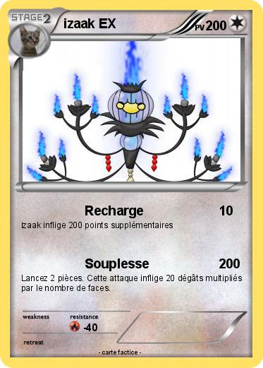 Pokémon izaak EX - Recharge - Ma carte Pokémon