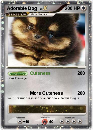 Pokémon Adorable Dog - Cuteness - My Pokemon Card