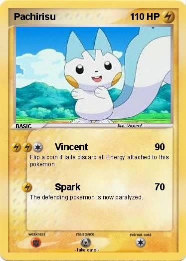 Pokémon Pachirisu 232 232 - Vincent - My Pokemon Card