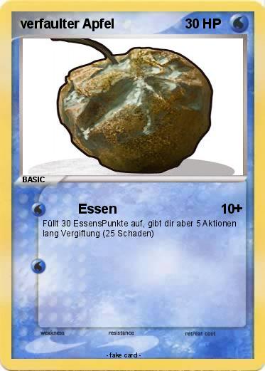 Pokémon verfaulter Apfel - Essen - My Pokemon Card